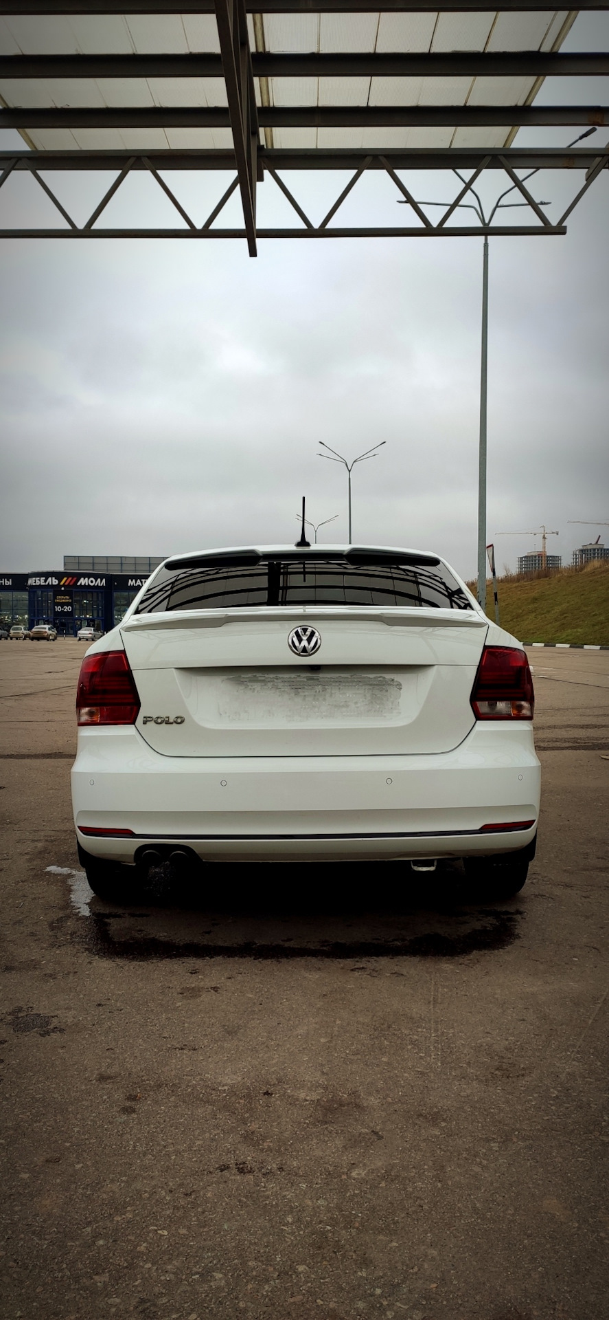 Лип спойлер Поло Седан. — Volkswagen Polo Sedan, 1,4 л, 2020 года ...