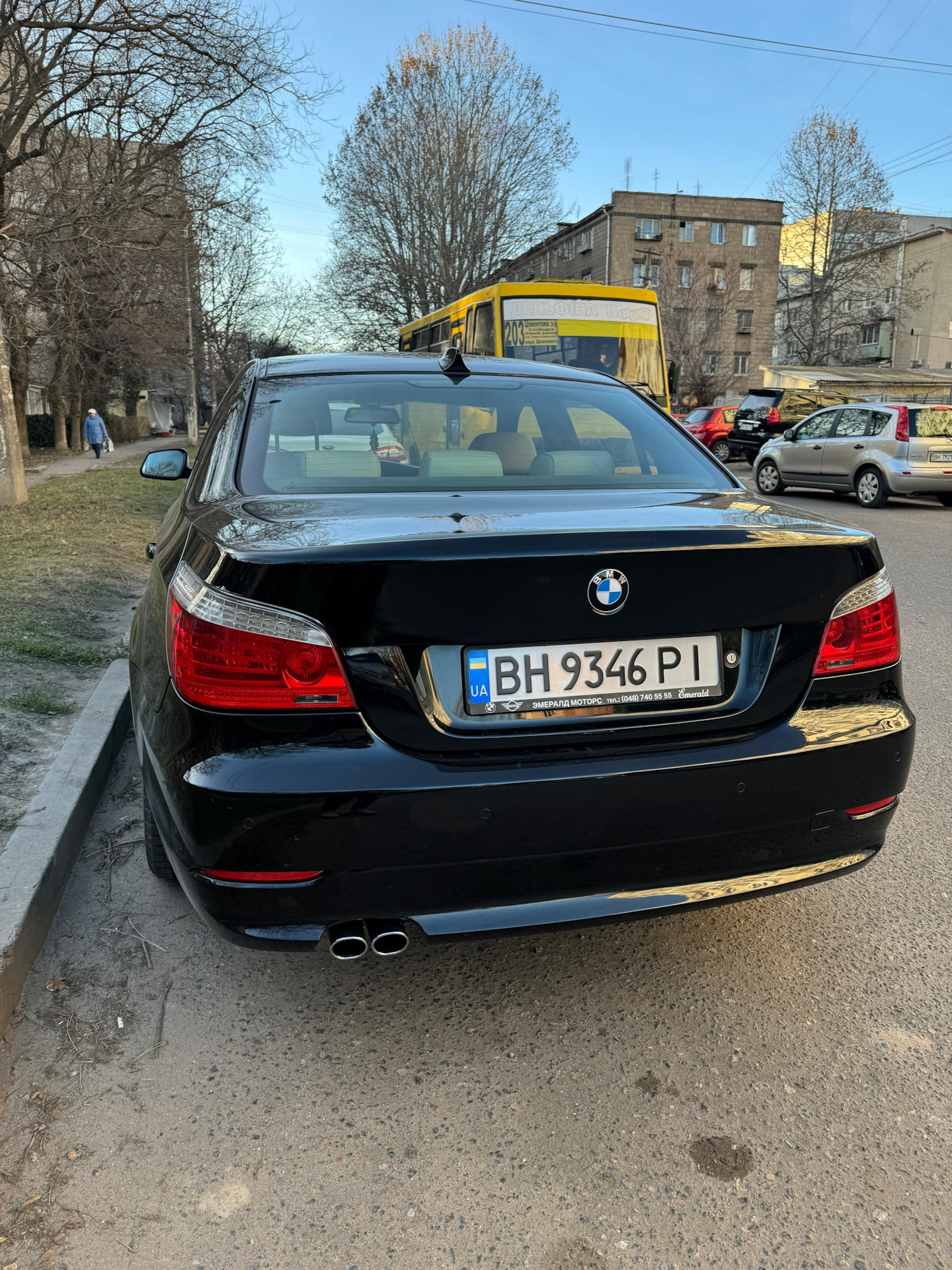 Насадки на выхлопную трубу — BMW 5 series (E60), 3 л, 2008 года ...