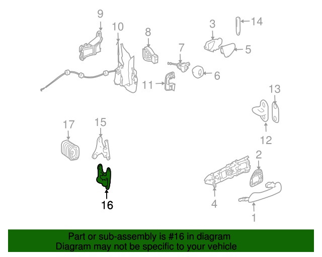 A1717200437 ШАРНИР (SCHARNIER TUER) Mercedes | Запчасти на DRIVE2