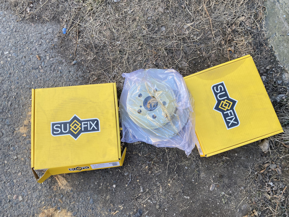 Тормозные диски Sufix — Toyota Avensis II, 2 л, 2007 года | плановое ТО | DRIVE2