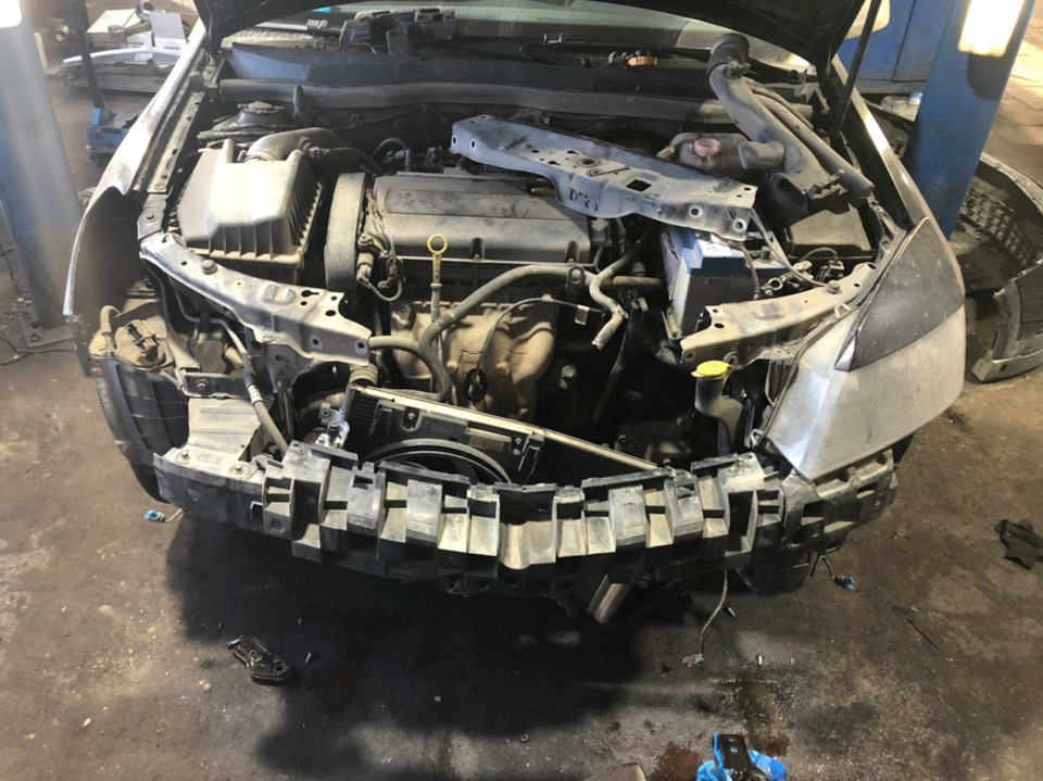 Замена радиатора — Opel Astra H GTC, 1,8 л, 2008 года | визит на сервис ...