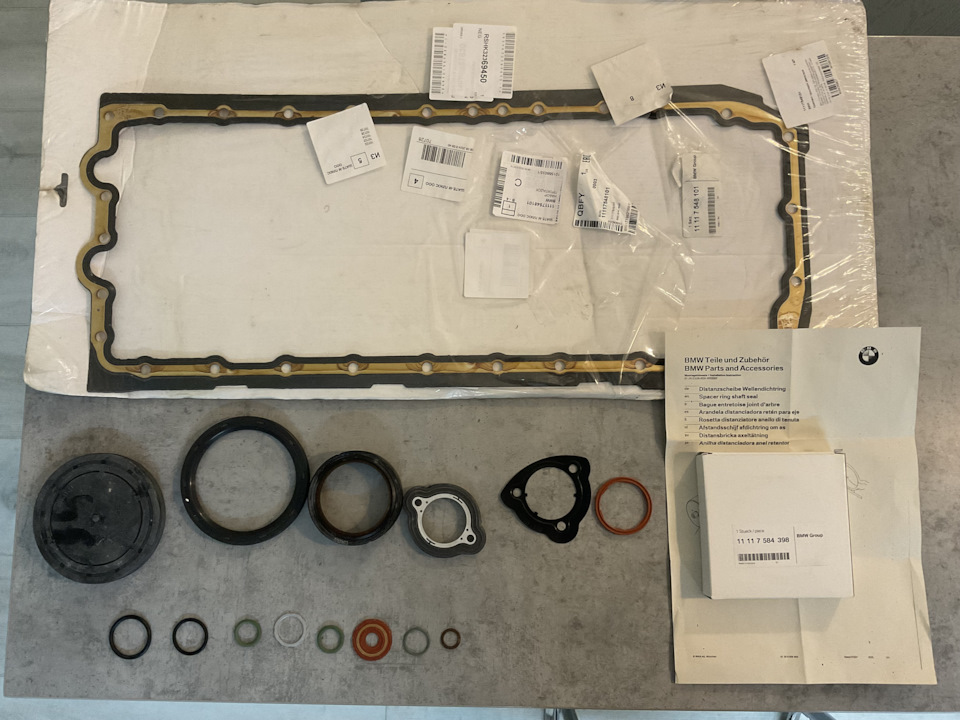 Комплект уплотнений двигателя N52B30 — BMW 1 series Coupe (E82), 3 л ...