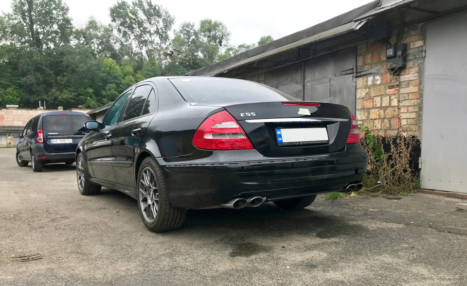 WIP #12 Выхлопные банки от e55 AMG — Mercedes-Benz E-class (W211), 5 л ...