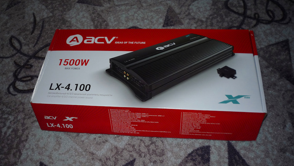 Четырёхканальный усилитель AB-класса ACV LX-4.100, или как озадачить себя на ровном месте ...