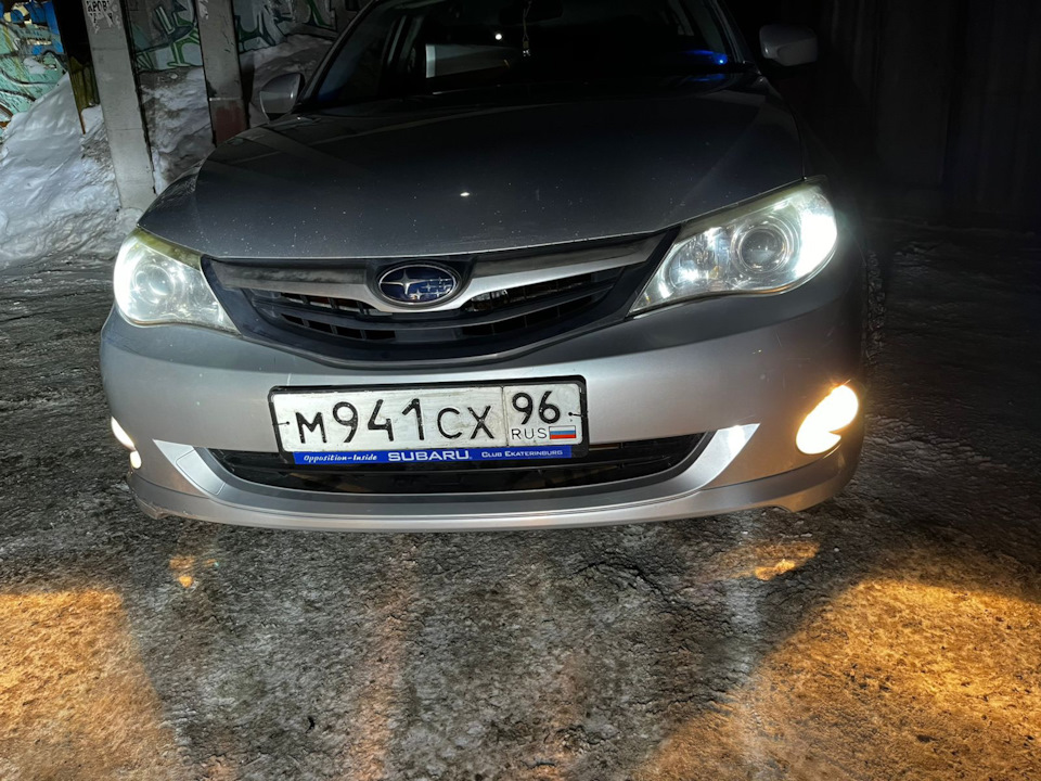 Установка бампера от Gh8 — Subaru Impreza (GE/GH), 1,5 л, 2008 года ...