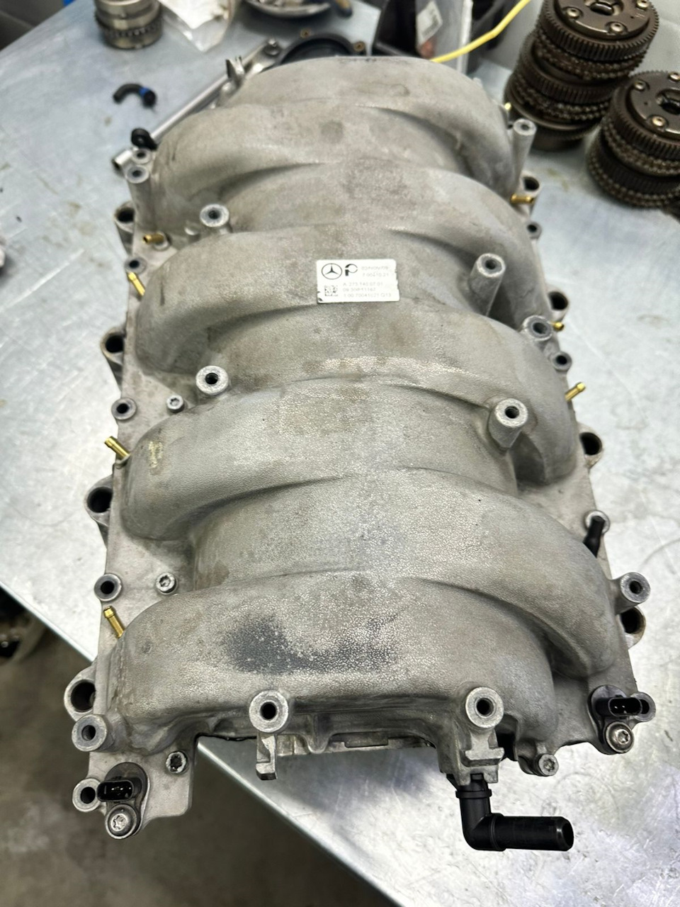 14 M273 5.5 вихревые заслонки — Mercedes-Benz E-Class (W212), 5,5 л ...