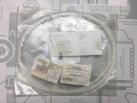 A0001581435 Трубка вакуумной системы Mercedes | Запчасти на DRIVE2