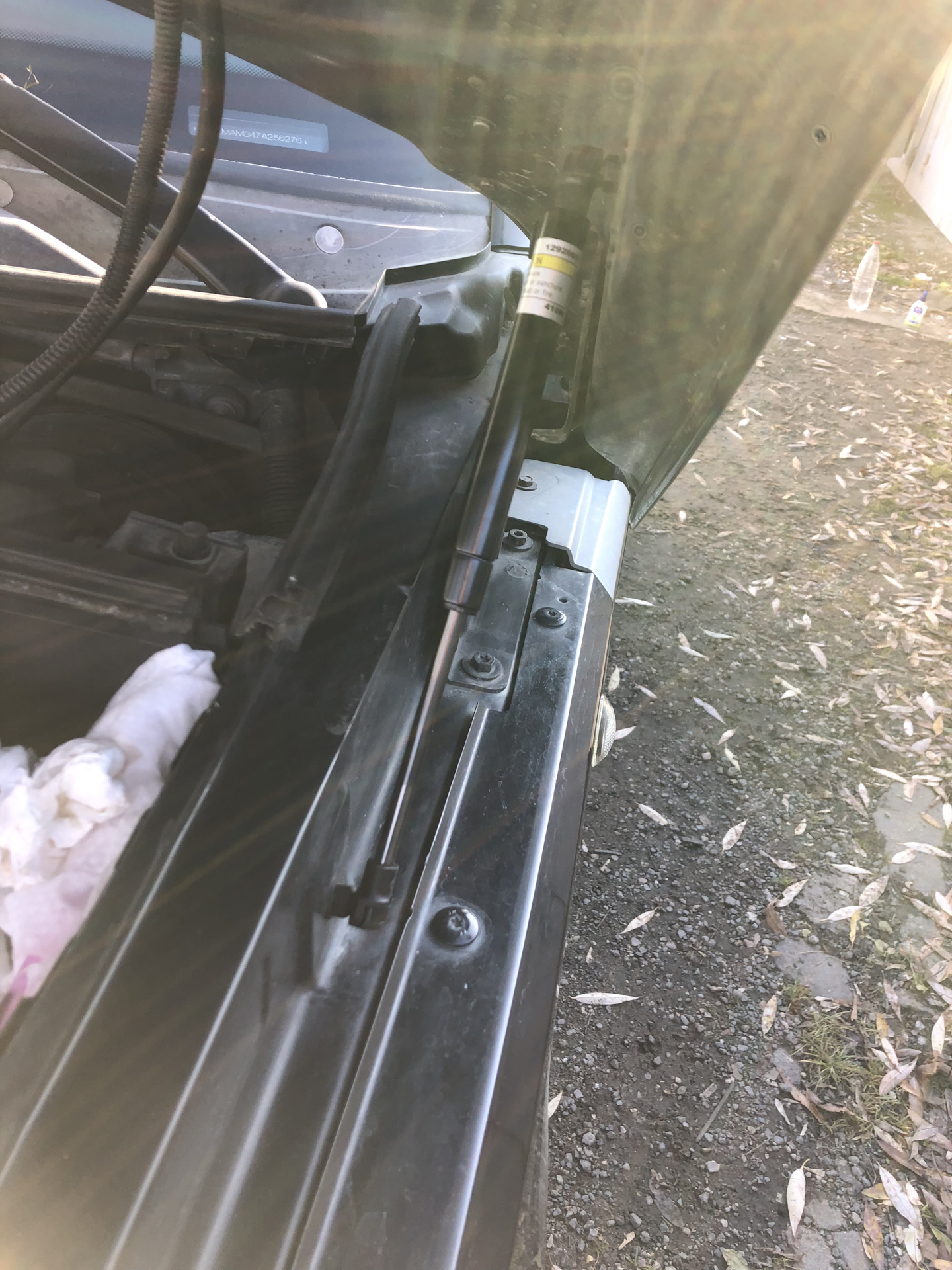 7. Покраска поводков дворников и «лопухов», газовые упоры капота, боль ...