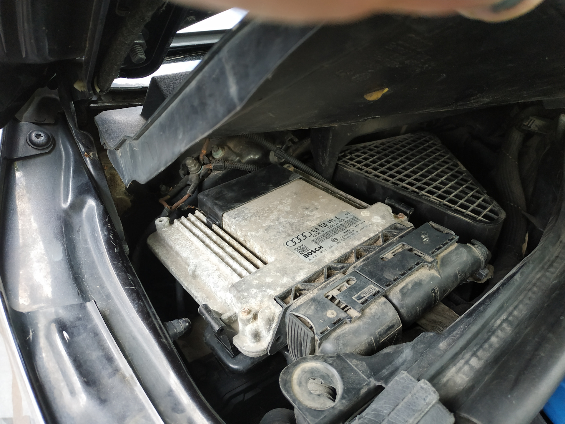 Крышечка ЭБУ) — Audi Q7 (1G), 3 л, 2006 года | своими руками | DRIVE2