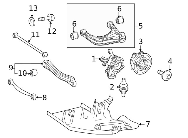 A1673502900 Ft Lateral Arm (Left Front, Left, Rear Left Forward Front ...