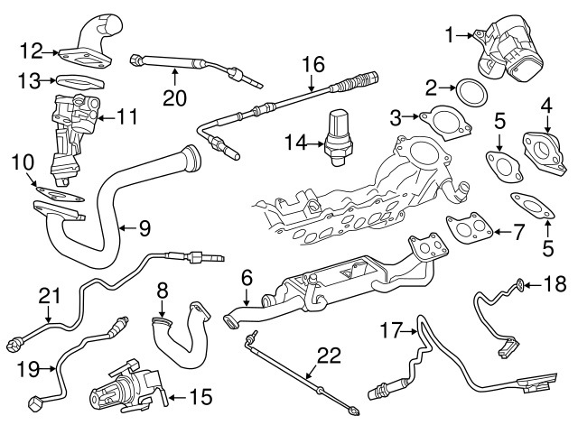 A6421410080 Прокладка метал коллектора впускного. Mercedes | Запчасти ...
