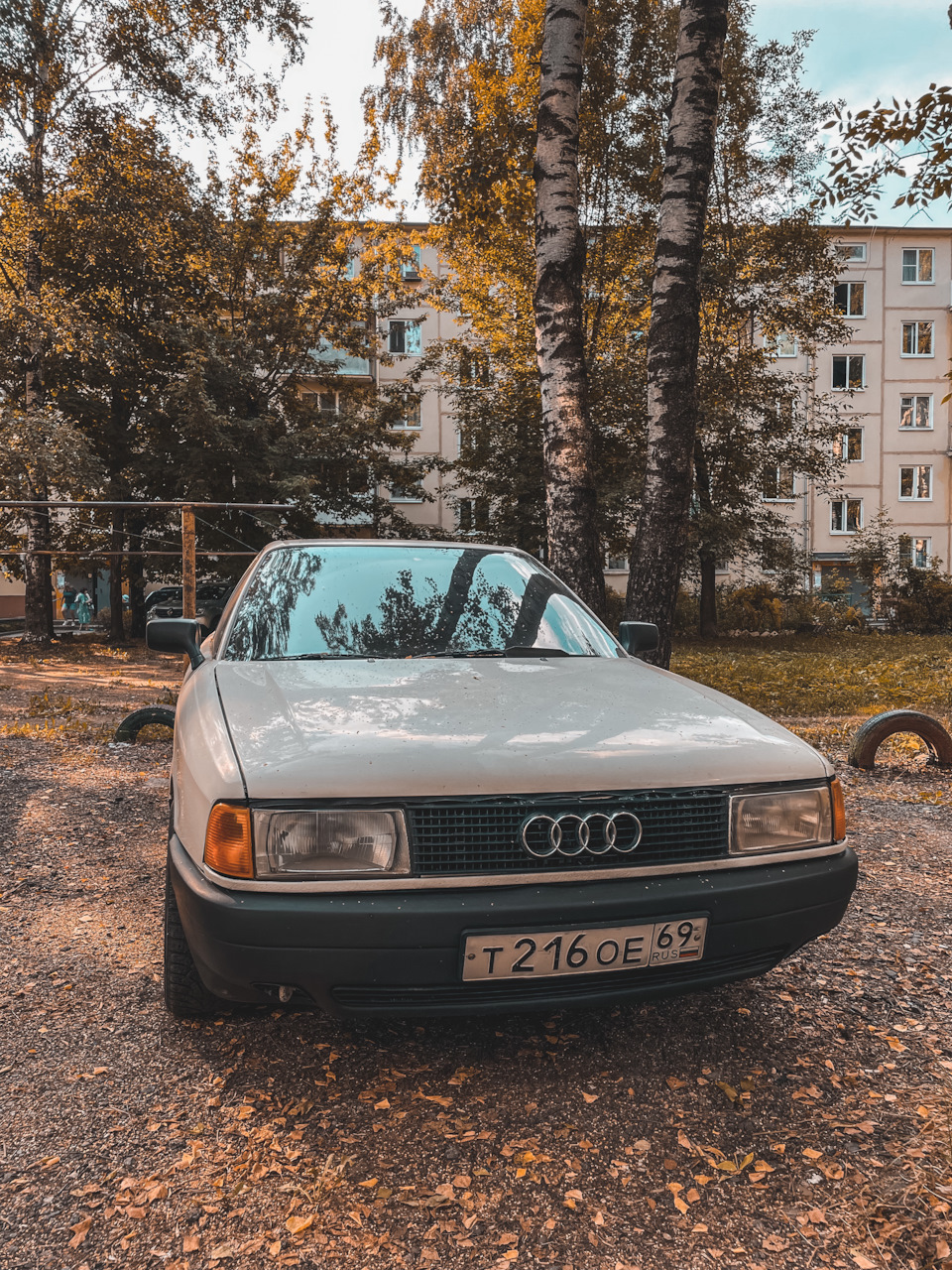 Первые изменения во внешнем виде 🤪 — Audi 80 (B3), 1,8 л, 1992 года | стайлинг | DRIVE2