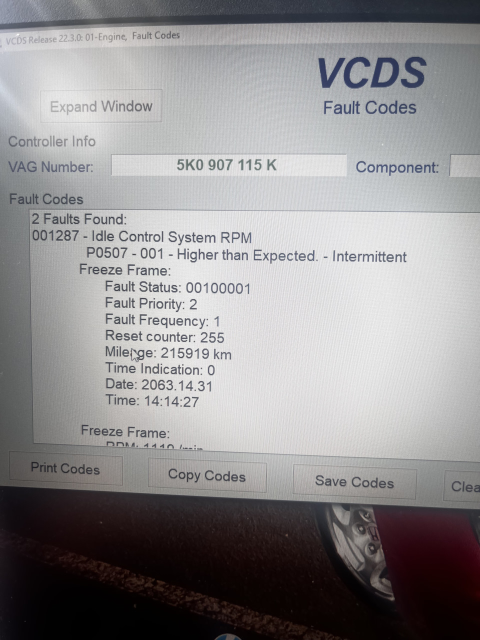 Ошибки P310B — 002, P0506 — 001 Golf 6 GTI — Volkswagen Golf Mk6, 2 л ...