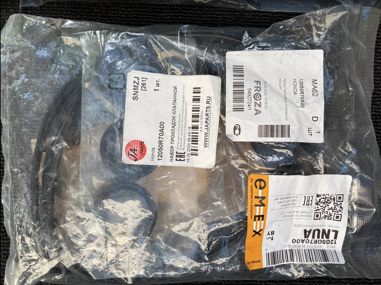 Замена прокладок и масла — Honda Crosstour, 3,5 л, 2011 года | визит на ...