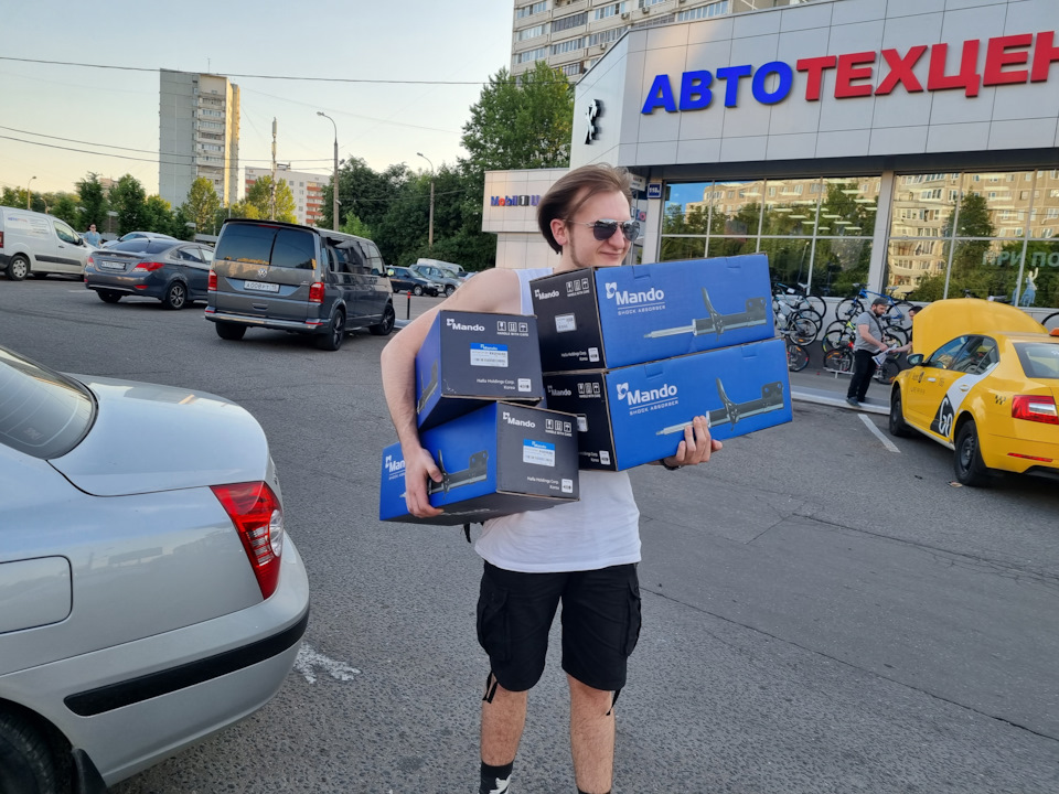 3. Замена подвески + отзыв на амортизаторы Mando — Hyundai Elantra (3G ...