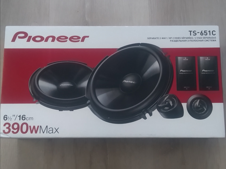 66. Фронт. Компонентая акустика Pioneer TS-651C, 16 см (6.5 дюйм ...