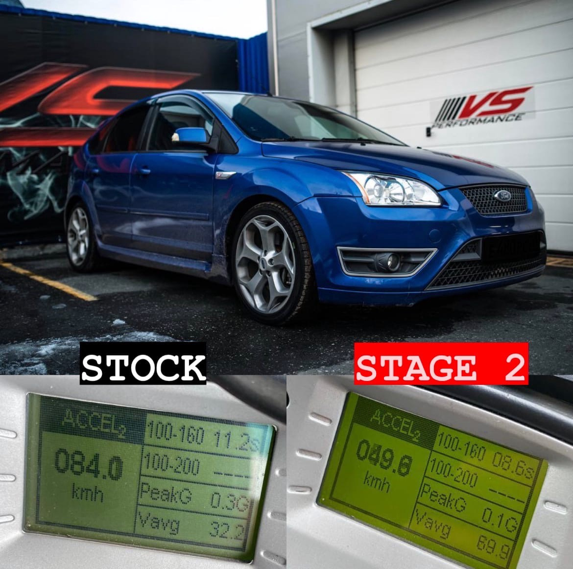 FORD FOCUS 2 ST — Stage 2 (racelogic) — VS Performance на DRIVE2