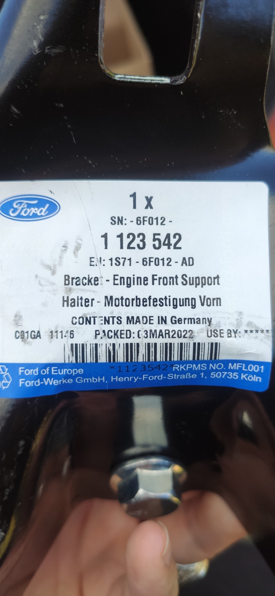 1123542 Опора двигателя / Mondeo-III Duratec-HE 00~ Ford | Запчасти на ...