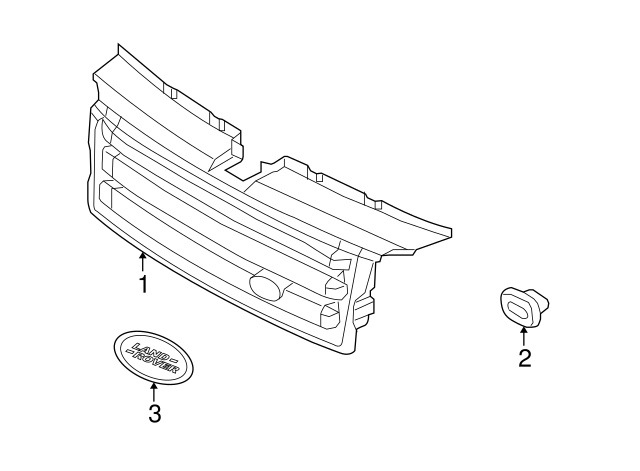 LR020925 Решетка радиатора Jaguar Land Rover | Запчасти на DRIVE2