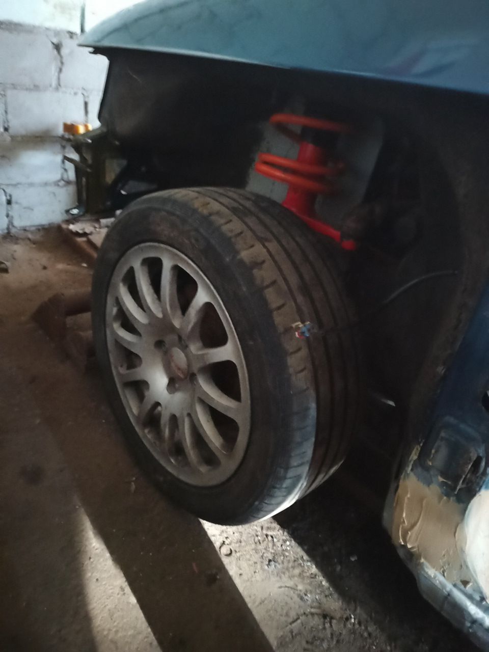 День 10, передние стойки -70 пружины -50 — Lada 21124, 1,6 л, 2005 года ...