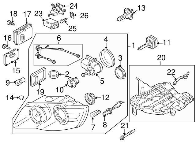5M0941645 Крепежное кольцо газоразряд- VAG | Запчасти на DRIVE2