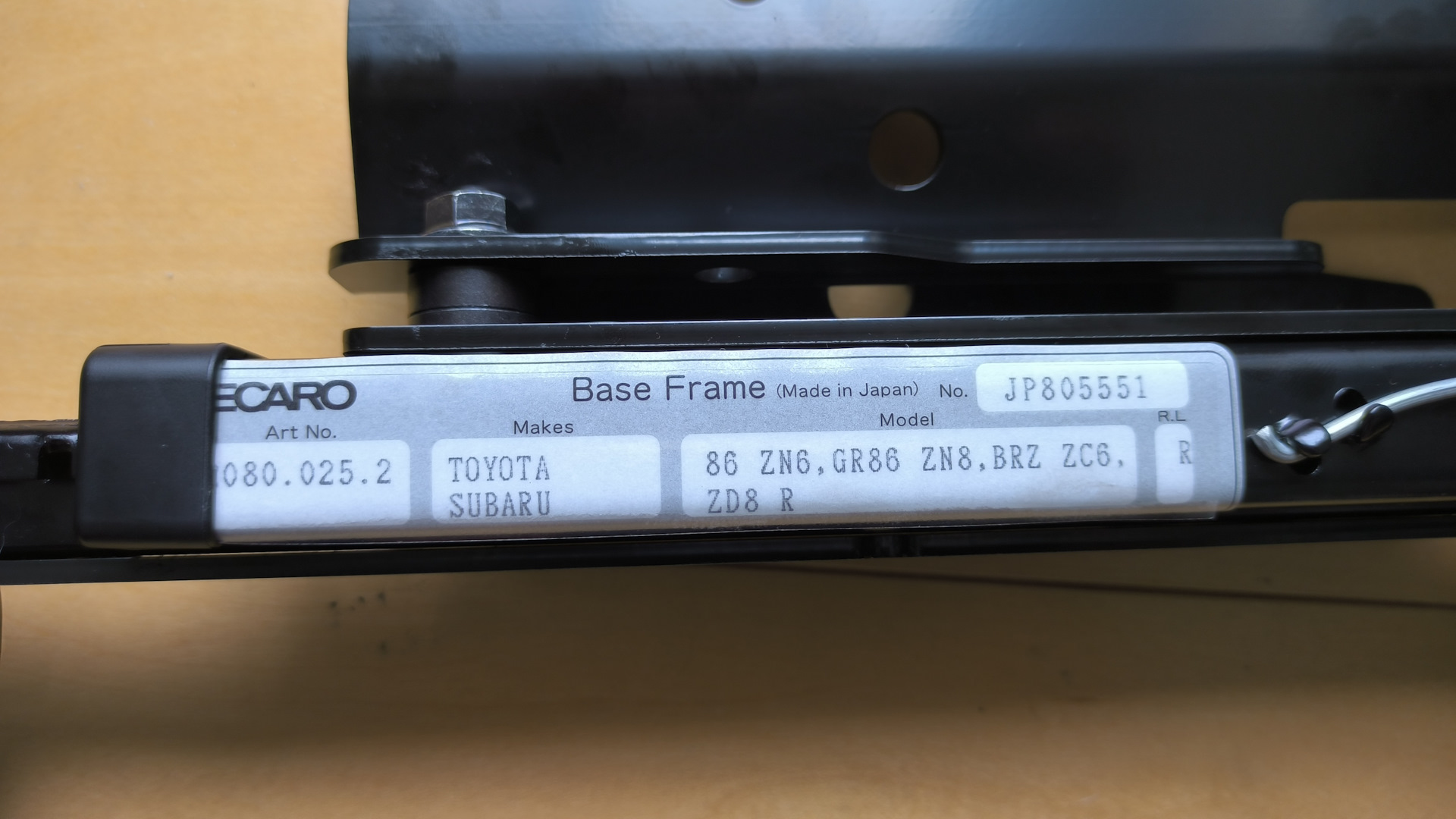 RECARO PRO RACER RMS 2700G — новый ковш — Toyota GT86, 2 л, 2015 года ...