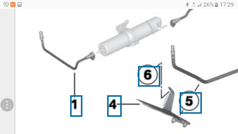 Замена подводящего топливопровода — BMW 3 series (F30), 2 л, 2013 года ...