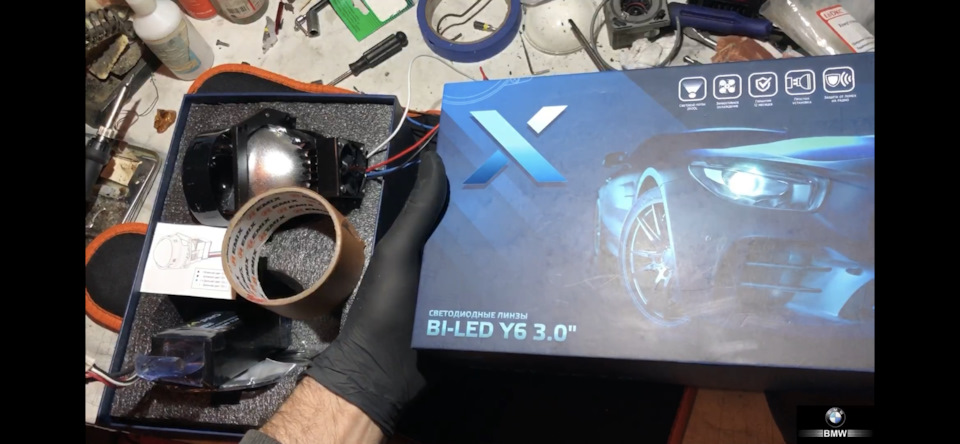 BMW e65 переборка переделка фар на Led оптика фирмы Dixel 6 — BMW 7 series (E65/E66), 3 л, 2003 ...