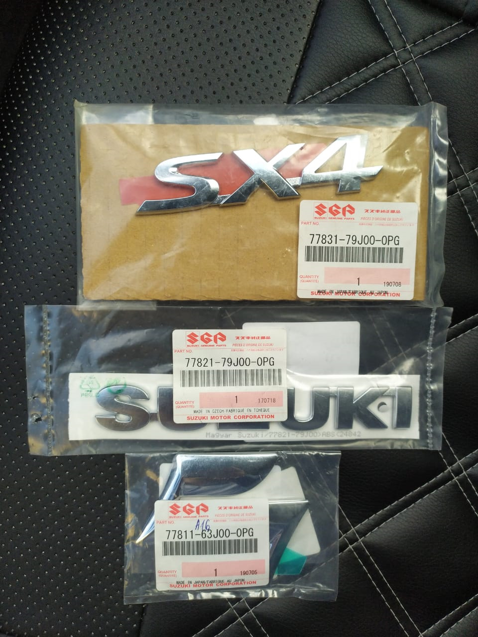 7783179J000PG Надпись SX4 SUZUKI | Запчасти на DRIVE2