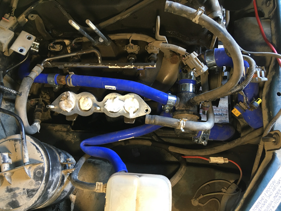 Патрубки охлаждения CS20 — Chevrolet Niva (1G), 1,7 л, 2012 года ...