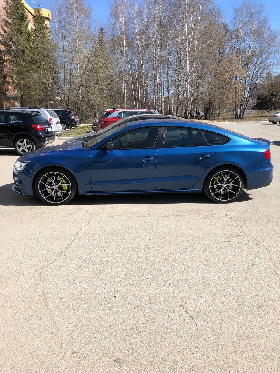 Покраска дисков R19 порошком в два цвета — Audi A5 Sportback (1G), 2 л ...