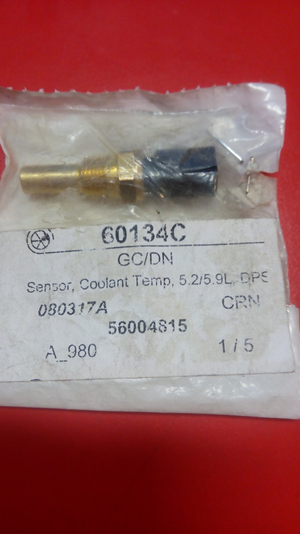 Датчик температуры ОЖ — Jeep Grand Cherokee (ZJ), 5,2 л, 1995 года ...