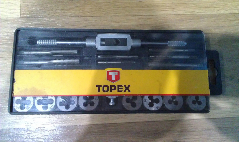 Хороший набор для нарезания резьбы TOPEX и полезная отвёртка ...