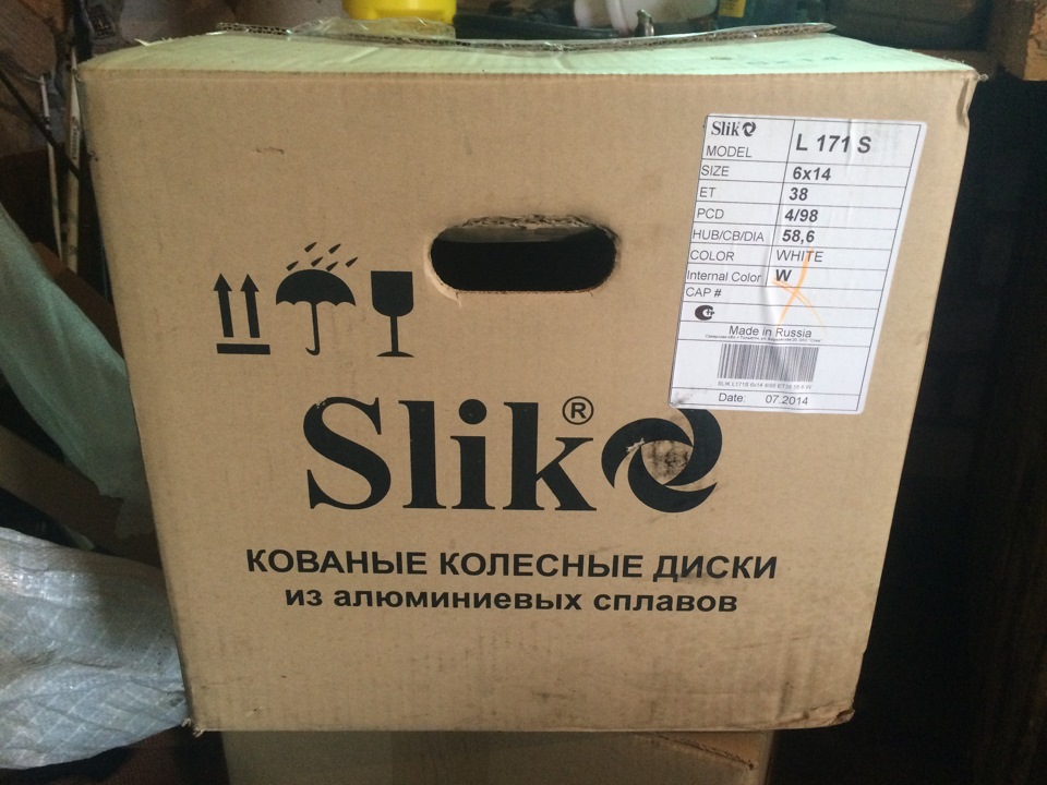 Диски Slik r14 — Lada Приора хэтчбек, 1,6 л, 2014 года | колёсные диски ...