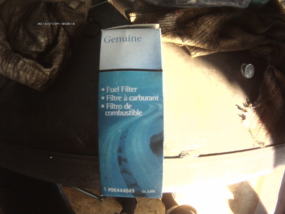 96444649 Фильтр топливный бензин GM | Запчасти на DRIVE2