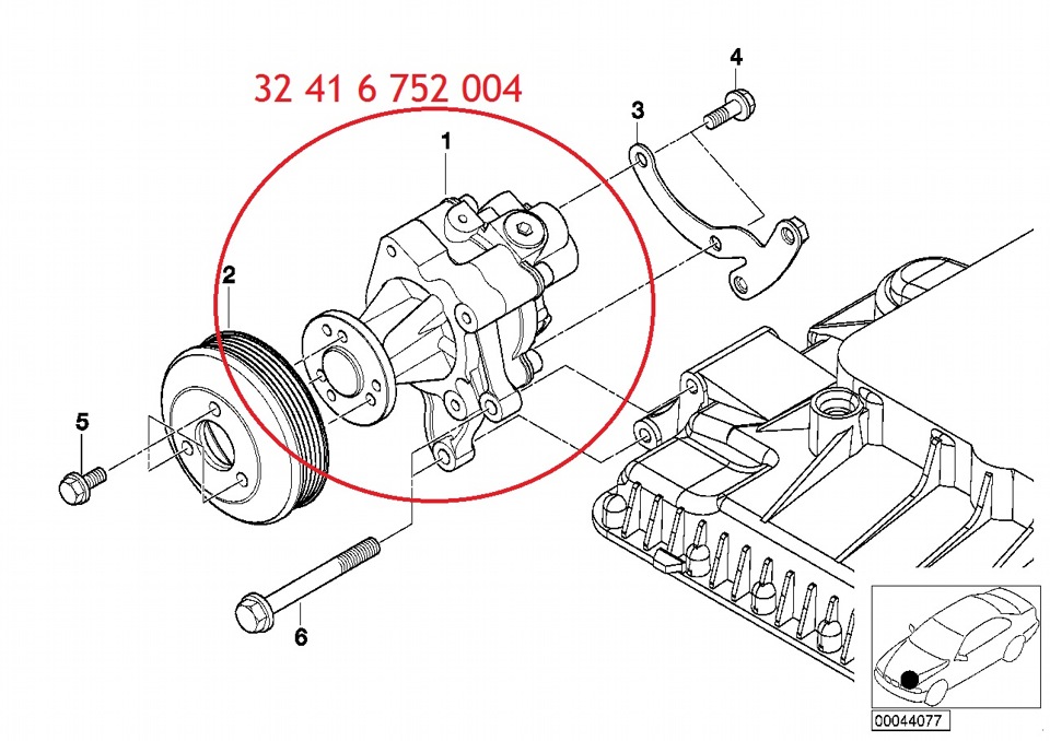 32416752004 Гидравлический насос, рулевое управление BMW | Запчасти на ...