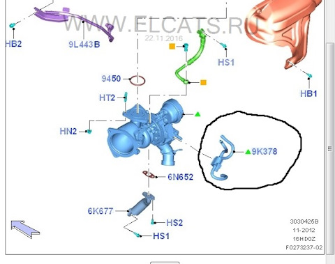 2010734 Клапан электромагнитный давления воздуха / 1,6 EcoBoost 12 ...