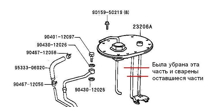 Поставил бензонасос Walbro 255л/ч — Toyota Corolla Levin (AE100/101), 1 ...