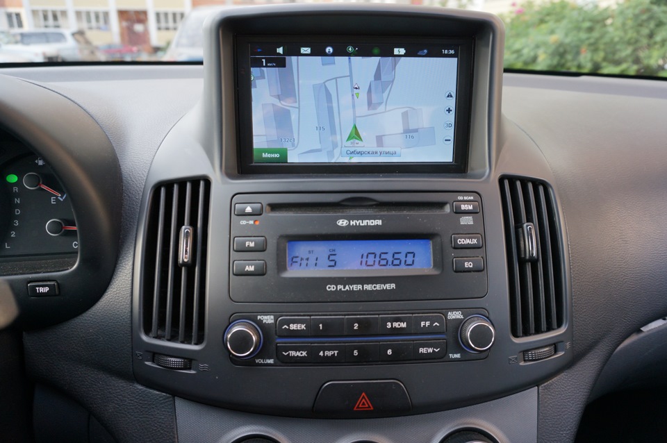 Навигатор на Андроиде + камера — Hyundai Elantra (4G), 1,6 л, 2008 года ...