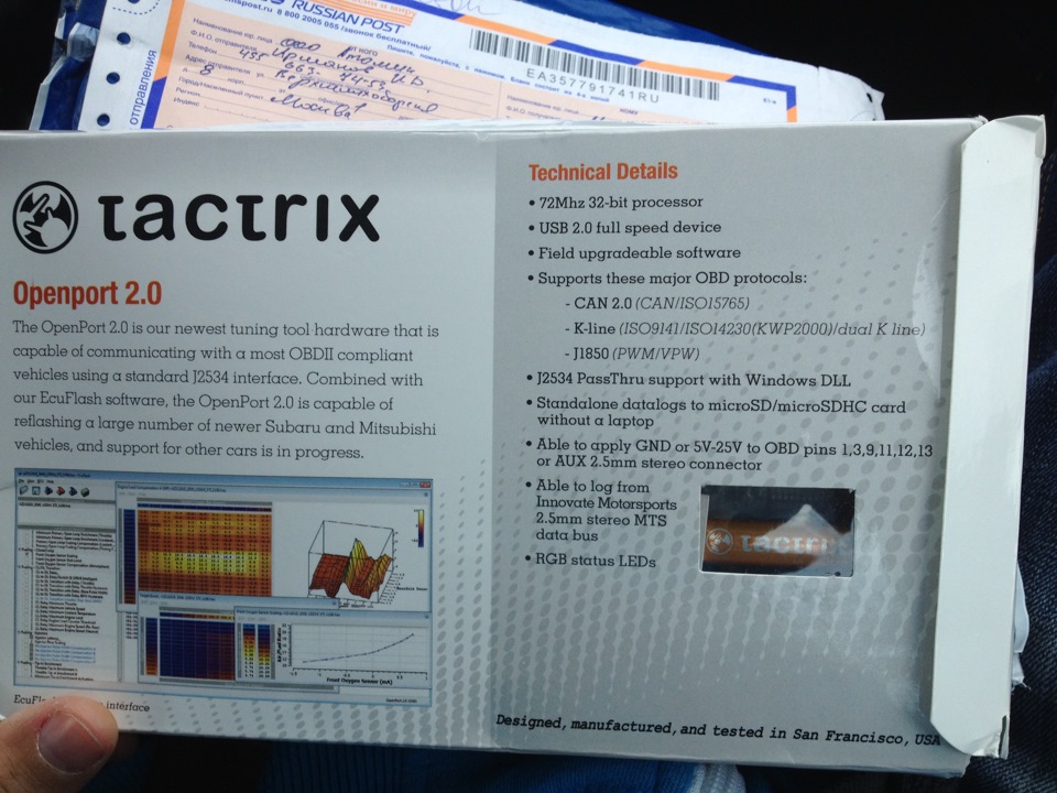 Tactrix OpenPort 2.0 — Subaru Impreza WRX (GD/GG), 2 л, 2004 года ...