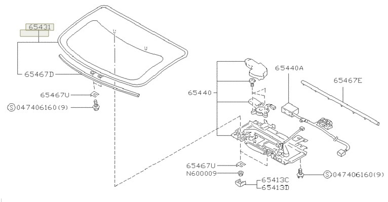 Передний люк на кузов BG — Subaru Legacy (BD/BG/BK), 2,2 л, 1997 года ...