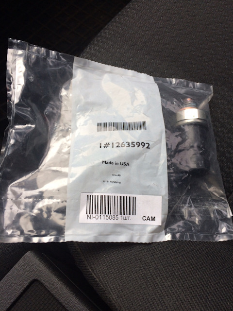 12635992 Датчик давления масла GM | Запчасти на DRIVE2