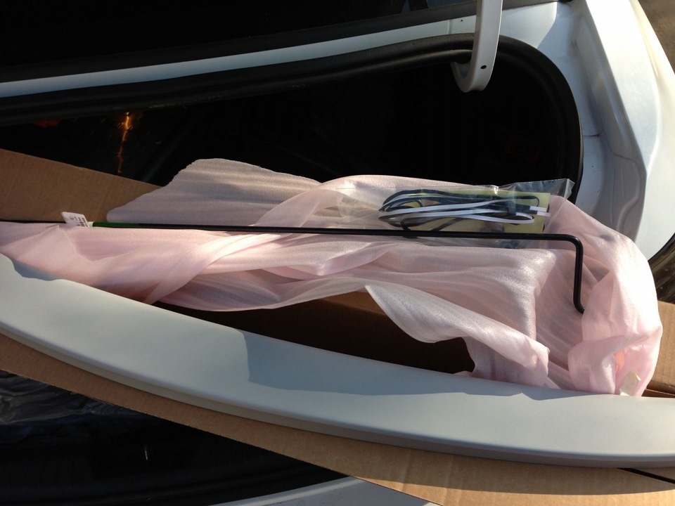Наконец-то пришел мой спойлерок) — Chevrolet Cruze (1G), 4,4 л, 2012 ...