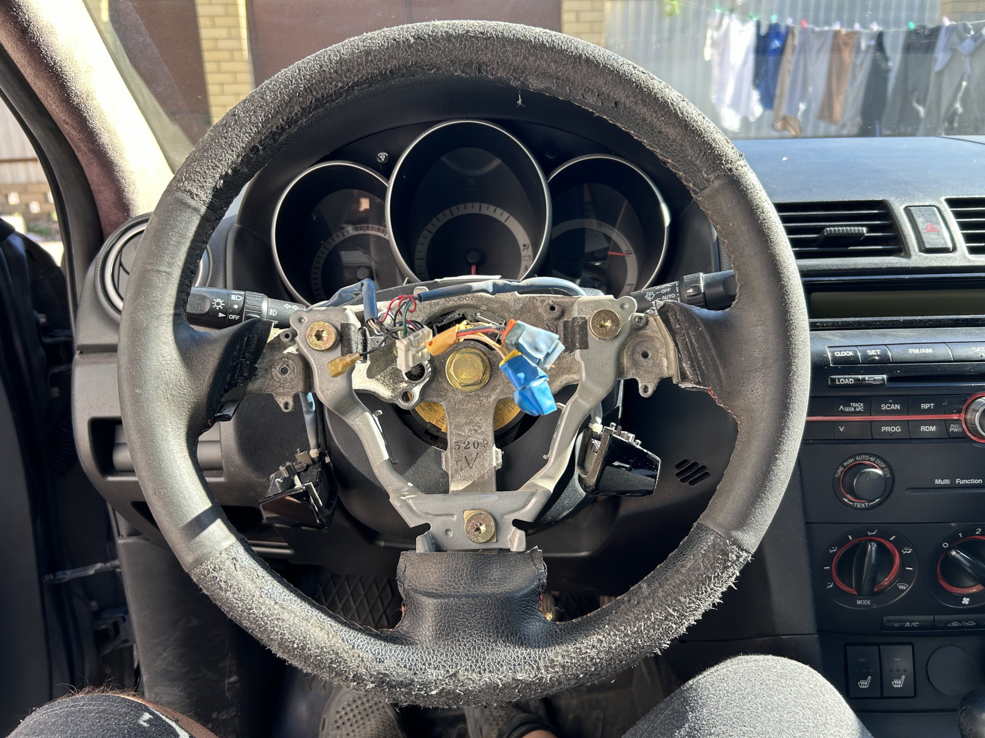 Перешив руля своими руками! — Mazda 3 (1G) BK, 2,3 л, 2005 года ...