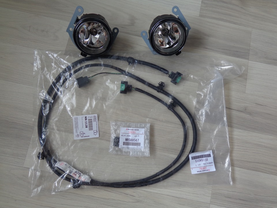 ПТФ готовы к установке — Mitsubishi Lancer X, 1,5 л, 2011 года ...