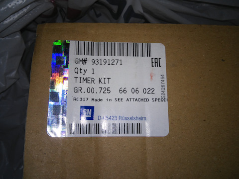 93191271 ЦЕПЬ ПРИВОДА ГРМ ( В КОМПЛЕКТЕ С НАТЯЖИТЕЛЕМ И ЗВЕЗДОЧКАМИ) GM ...