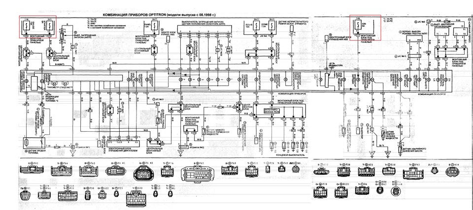 Схема комбинация приборов OPTITRON — DRIVE2