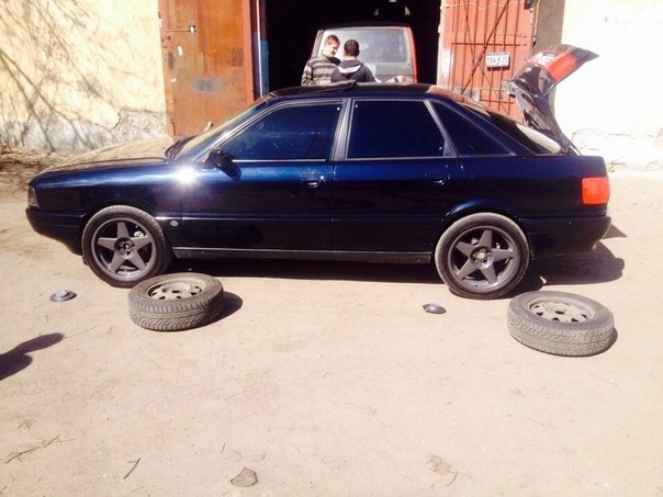 Azev R17 — Audi 80 (B3), 2 л, 1991 года | колёсные диски | DRIVE2