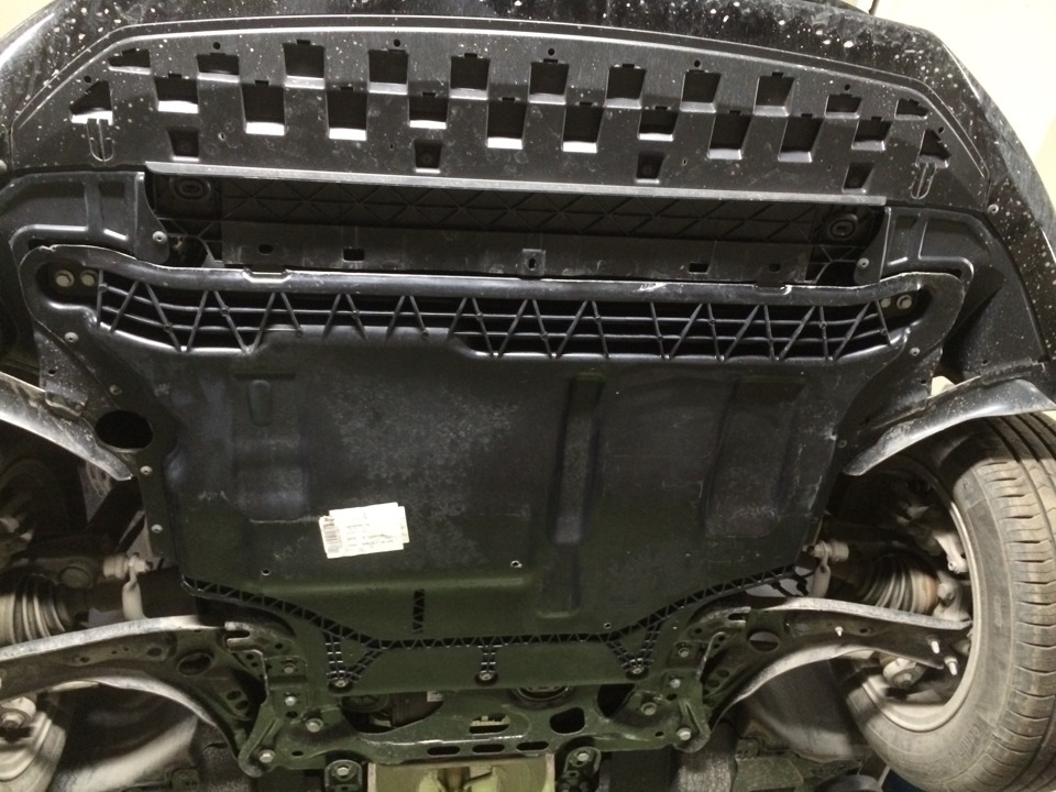 Установка защиты и брызговиков! — Skoda Octavia A7 Mk3, 1,8 л, 2013 ...