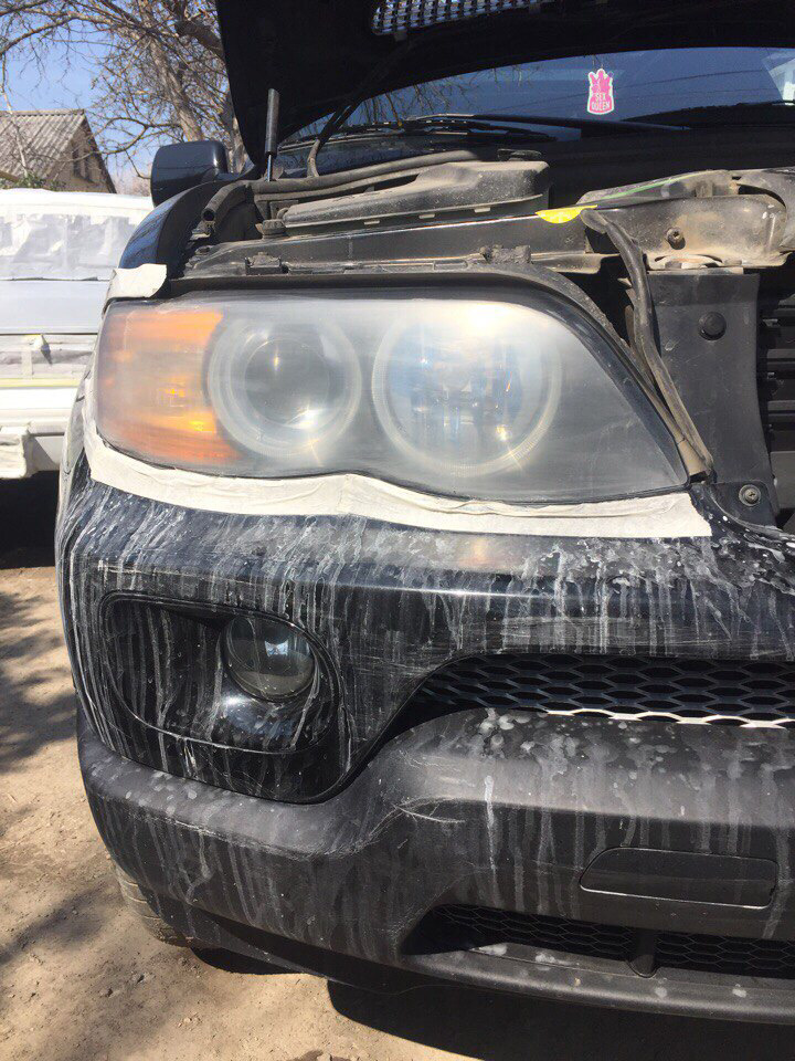 Полировка фар е53 — BMW X5 (E53), 3 л, 2004 года | стайлинг | DRIVE2